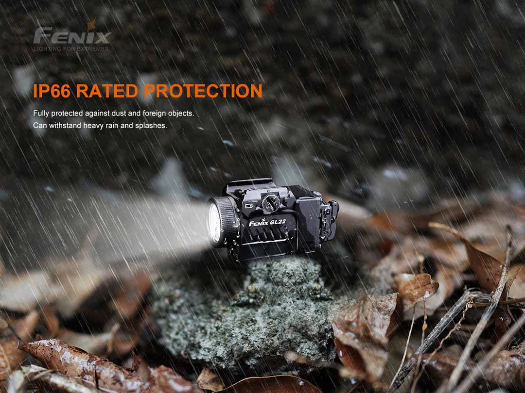 FENIX GL22 TACTICAL WEAPON LIGHT WITH RED LASER SIGHT
