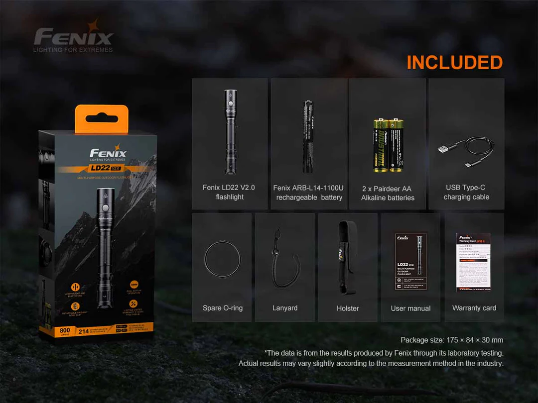 FENIX LD22 V2.0 FLASHLIGHT