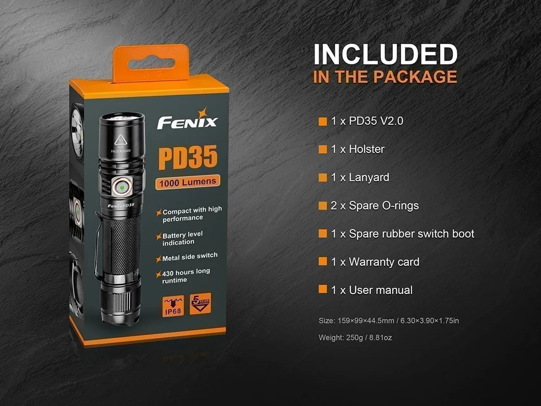FENIX PD35 V2.0 FLASHLIGHT