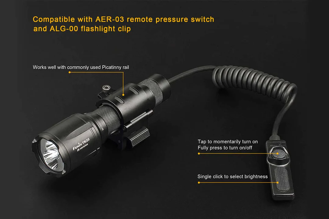 FENIX TK25 IR FLASHLIGHT WITH INFRARED ILLUMINATOR